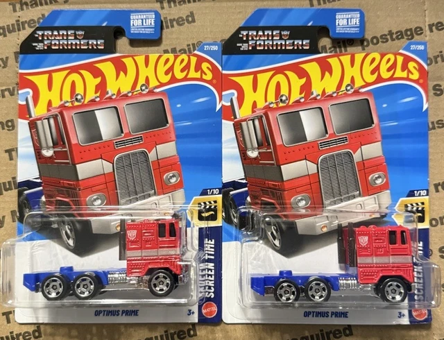 HOT WHEELS OPTIMUS PRIME TRANSFORMERS 2026 SCREEN TIME Lot of 2 $19.74 ...