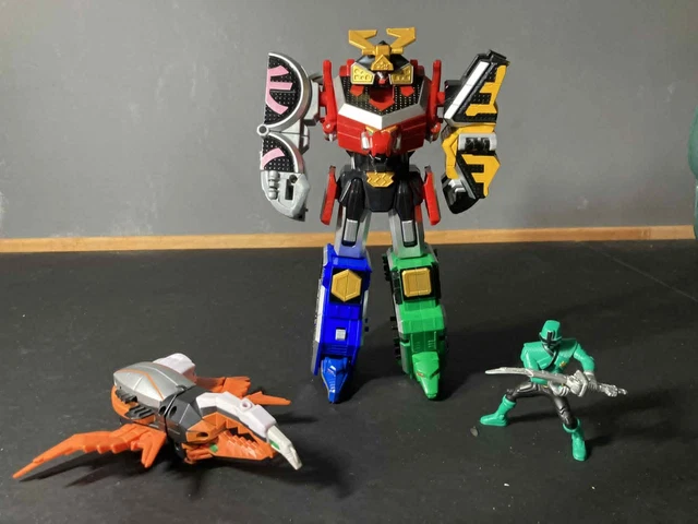POWER RANGERS SAMURAI Megazord + Zord Scarabée + Ranger Vert EUR 40,00 ...