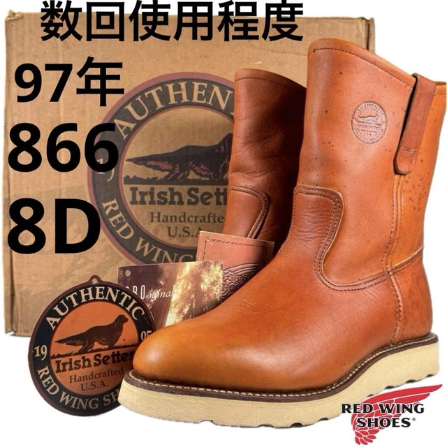 RED WING PECOS 866 US:8D Leather Original From Japan 119225K Authentic ...