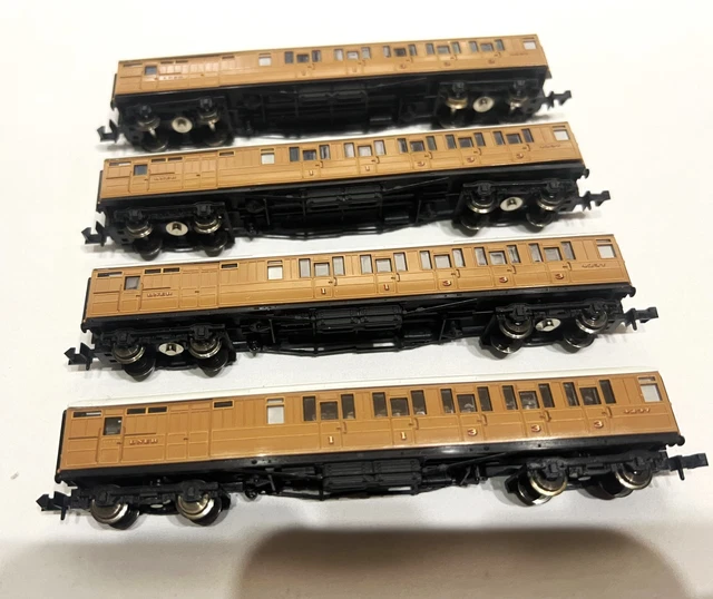 N GAUGE LNER teak flying scotsman passenger carriage coach's 4237 by ...