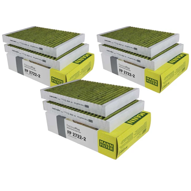 3X MANN-FILTER BIOFUNCTIONAL Filtre à Pollen Filtre D'Habitacle FP 2722-2 EUR 228,16 - PicClick FR