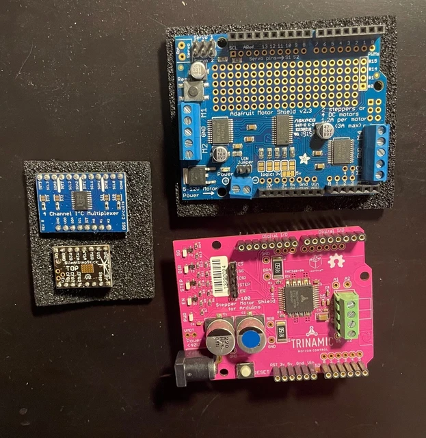 ARDUINO STEP MOTOR Shields: Trinamic TOS-100 + Adafruit ...