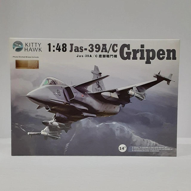 KITTY HAWK SAAB Jas39A/C Gripen 1/48 Scale Plastic Model 0518-27 £135. ...