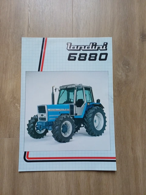PROSPECTUS TRACTEUR LANDINI 6880 Prospekt Traktor Tractor Brochure EUR ...