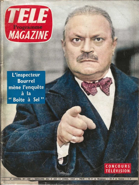TÉLÉ MAGAZINE N° 180 - Raymond Souplex "Les cinq dernières minutes ...