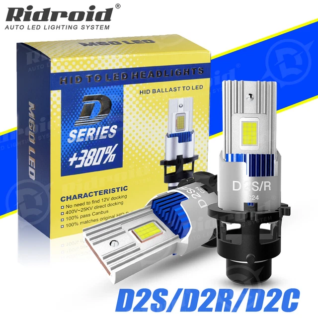 D2S D2R LED Headlight Bulb 12000LM Replace HID Xenon Super White ...