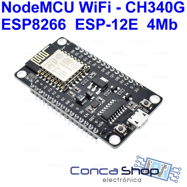 PLACA MÓDULO COMUNICACIÓN Wi-Fi Node Mcu V3 Esp8266 Esp-12E 4Mb Ch340G ...