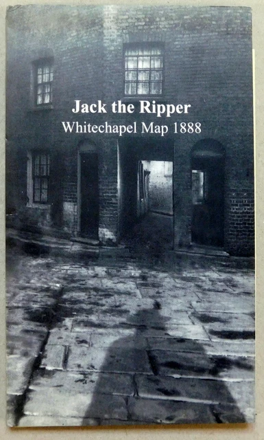 RARE. JACK THE Ripper Whitechapel Map 1888. Large Detailed Folding Map ...