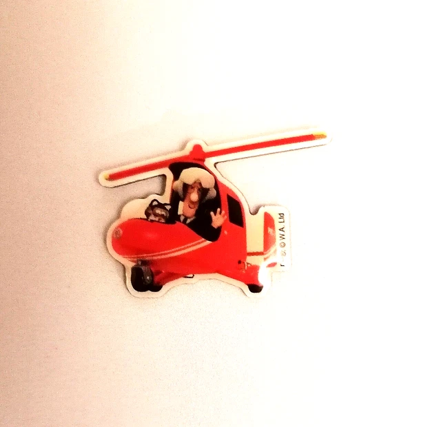 POSTMAN PAT AND Jess His Cat In A Helicopter Pin Badge £0.99 - PicClick UK