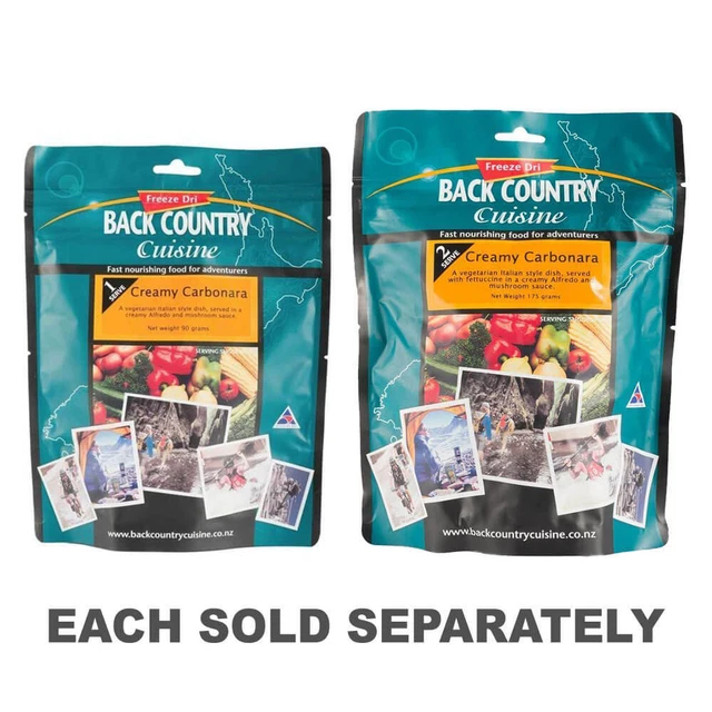 BACK COUNTRY CUISINE Freeze Dried Delicious Outdoor Food Creamy ...