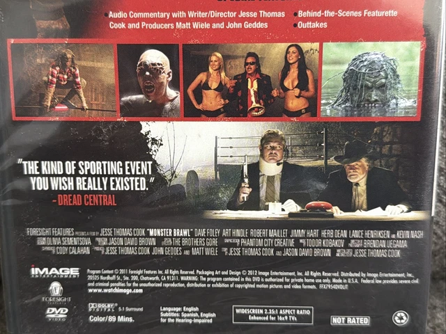 MONSTER BRAWL (DVD 2011) HORROR Jimmy Hart, Kevin Nash, Lance Henriksen ...