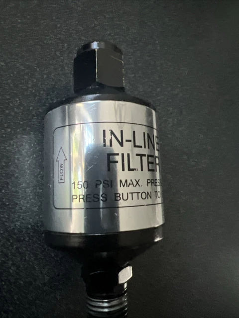 AIR COMPRESSOR WATER Separator, 1/4 NPT Inline Moisture Filter & Water ...