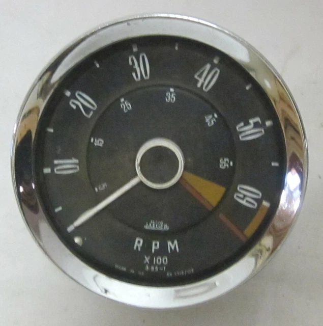 TRIUMPH SPITFIRE MK I Early Smiths Jaeger Tachometer Tach RN1319/02 No ...