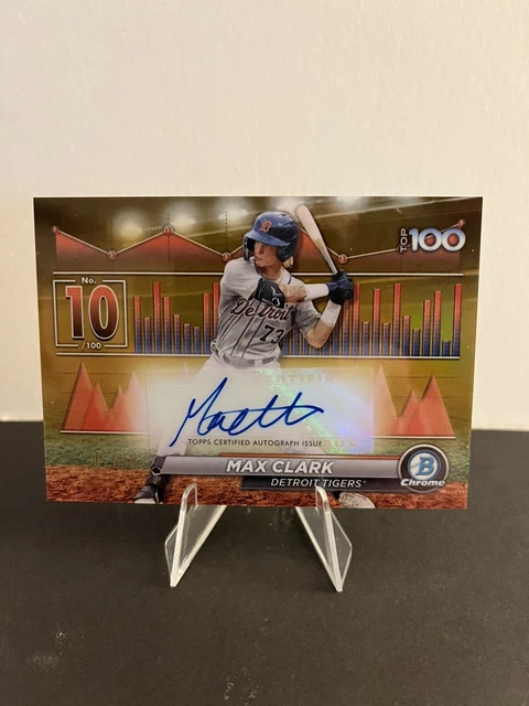 2024 BOWMAN MAX Clark Top 100 Oro Auto 7/50. EUR 336,52 - PicClick IT