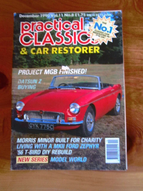 MAGAZINE PRACTICAL CLASSICS & Car Restorer December 1990 Great ** Must ...