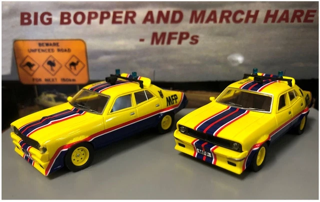 1:64 ACE MAD Max Ford Falcon XB Big Bopper & XA March Hare MFP Twin ...