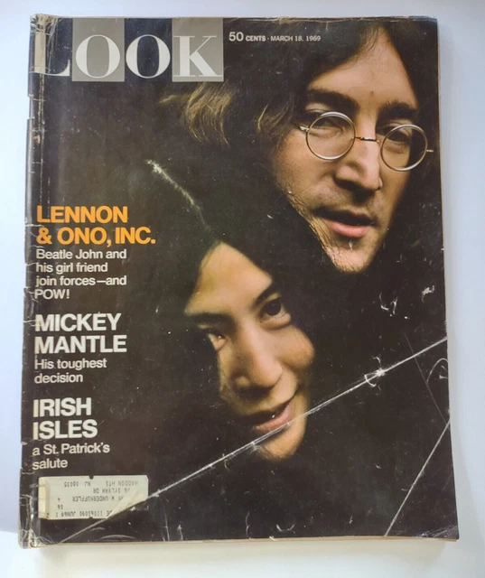 LOOK MAGAZINE MARCH 18, 1969 John Lennon Yoko Ono Defranco Family ...