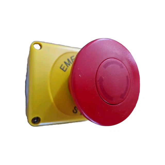 ABB ENCLOSED EMERGENCY Stop 1TVC101000P3205 ABB 60mm IP65 New In Box ...