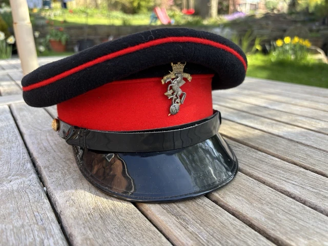 BRITISH ARMY NO1 No2 Peak Cap Dress Uniform Black Red Royal Hat ...