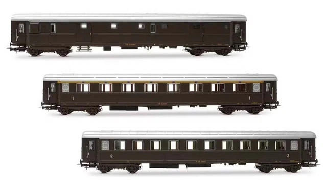 RIVAROSSI HR4365 - Set di 3 carrozze Tipo 1946 in livrea castano - Art. HR4365 R EUR 190,00 ...