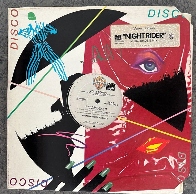 VENUS DODSON NIGHT Rider/Where Are We Headed 12" Maxi Promo Single~Wb ...