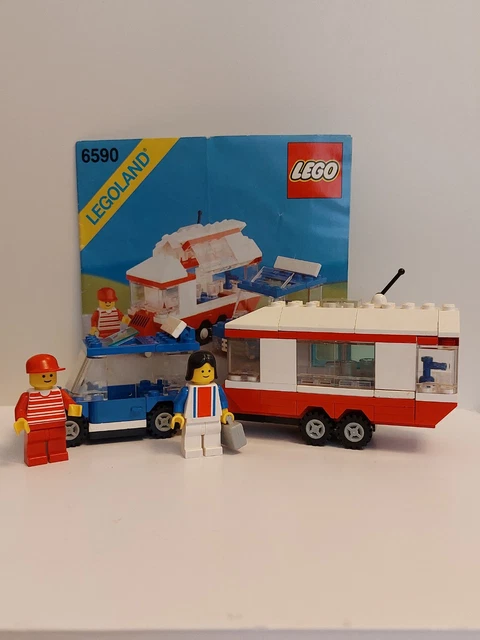 LEGO TOWN 6590 Vacation Camper Caravan Complete Set 1988 Vintage £8.00 ...