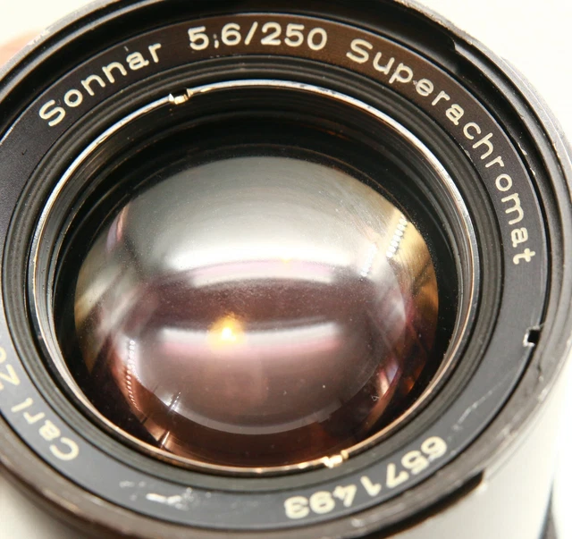 CARL ZEISS SONNAR Superachromat Objektiv 250/5,6 250 Mm F5,6 Hasselblad ...