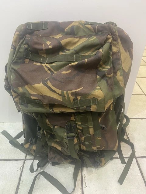 BRITISH MILITARY ARMY Dpm Rucksack Bergen Long Convoluted Back & Frame ...