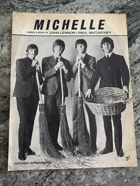 THE BEATLES “MICHELLE” Original 1965 SHEET MUSIC £3.00 - PicClick UK