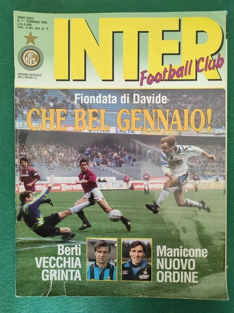 RIVISTA UFFICIALE DELL'INTER FOOTBALL CLUB febbraio 1993 EUR 4,90 ...