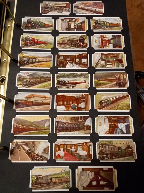 'FAMOUS RAILWAY TRAINS' Full Set Of 25 Cigarette Cards by Churchman ...