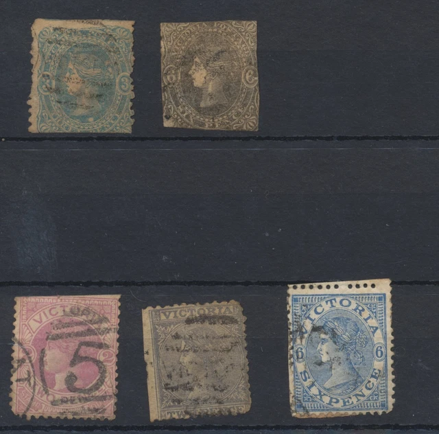 VICTORIA AUSTRALIA STAMPS 1860-1863 Selection of Used Stamps £5.00 ...