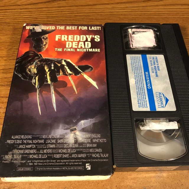 FREDDY'S DEAD THE Final Nightmare VHS Video Tape Used Horror Alliance ...