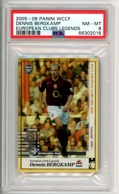 PSA 8 JAPONAIS Dennis Bergkamp Arsenal Premier Panini Wccf 2005-06 254 EUR 0,92 - PicClick FR