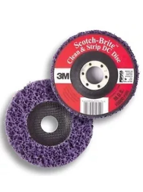 3M SCOTCH-BRITE CLEAN & Strip XT Pro Disc 125mm x 22mm Grinder Purple ...