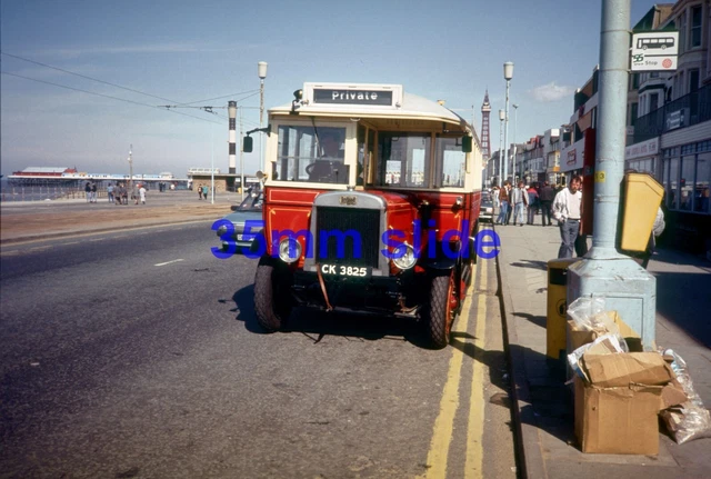 RIBBLE LEYLAND LION Bus 295 Blackpool 1989 Original Slide+Copyright £2. ...