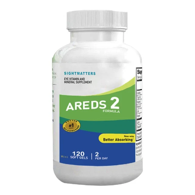 EYE VITAMIN CAPSULES Enhanced AREDS2 Formula Eye Mineral Supplement ...