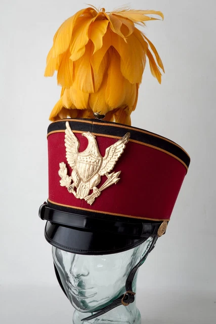 VINTAGE MILITARY Drum Major Marching Band Shako Hat - READ £122.95 ...