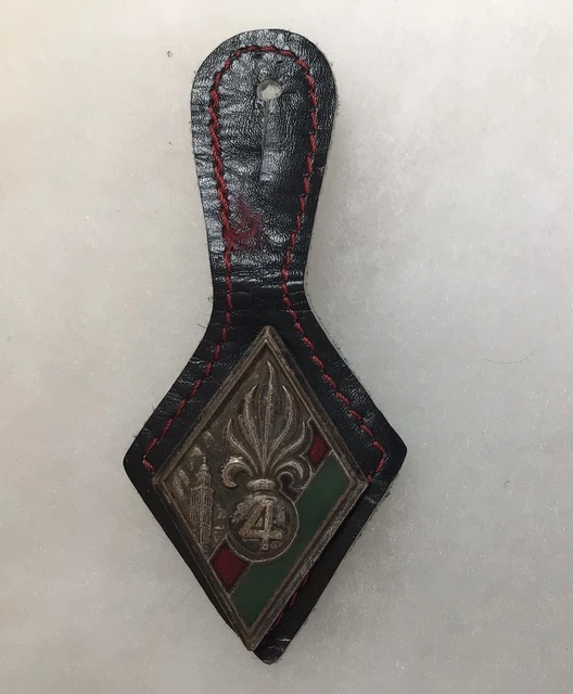 FOREIGN LEGION BADGE - 4th FOREIGN REGIMENT Drago with Leather (1) £10. ...