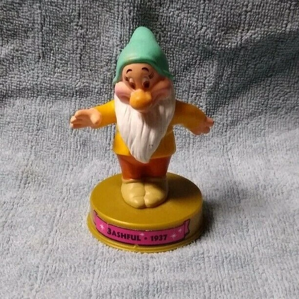 BASHFUL DISNEY SNOW White And The Seven Dwarfs Hard Plastic or Rubber ...