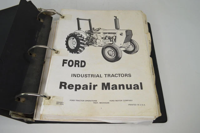 FORD INDUSTRIAL TRACTORS Repair Manual 230A 340A 445 530A 540A 545 in ...
