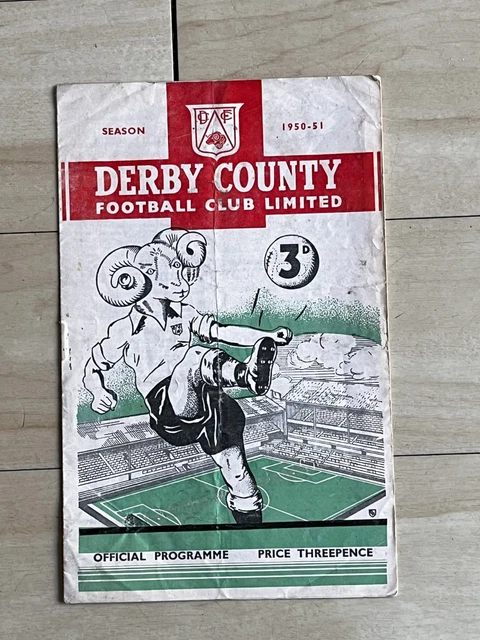 DERBY COUNTY VS Birmingham Football Programme 1949 £8.63 - PicClick UK