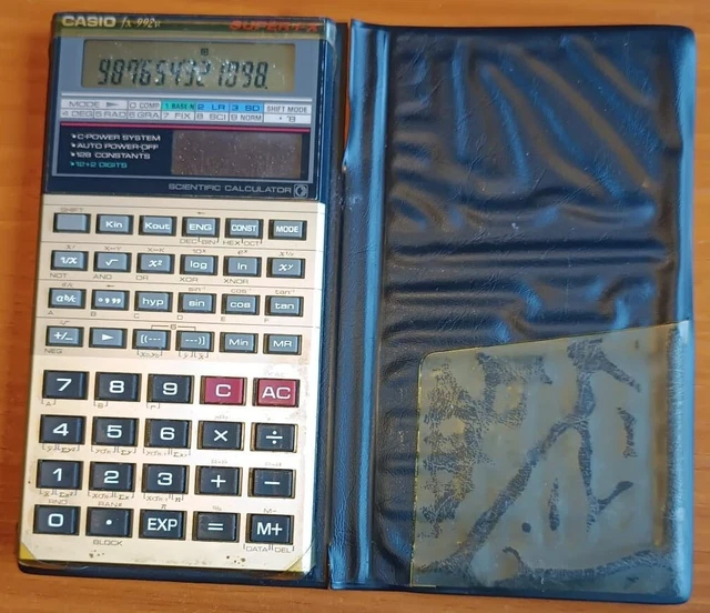 CALCULADORA CIENTÍFICA CASIO fx-992v -Alimentación solar- Funciona ...
