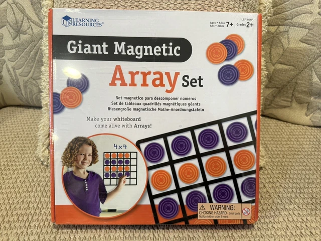 LEARNING RESOURCES GIANT Magnetic Array Set - For Math Teacher and ...