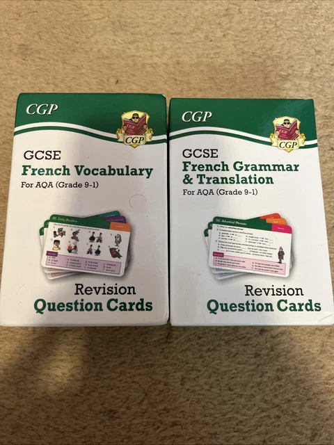 GCSE CPG FRENCH Vocabulary, Grammar and Translation Flashcards £6.96 ...