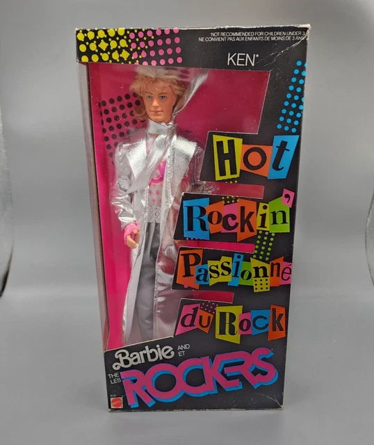 VINTAGE BARBIE AND the Rockers Ken Doll #3131 1986 Mattel New Sealed ...