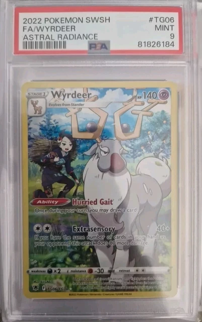 POKEMON SWSH WYRDEER Damythir Full Trainer Art Astralglanz PSA 9 Mint ...