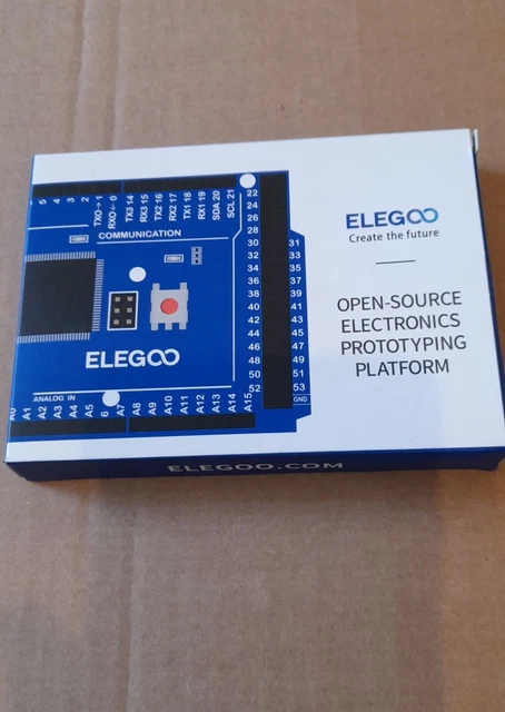 ELEGOO MEGA 2560 R3 Controller Board ATmega2560 ATMEGA16U2 with USB ...