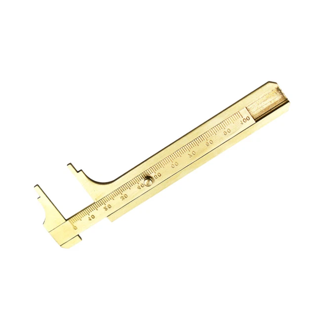 SLIDE RULE DIAMETER Measuring Tool Brass Ruler Measuring Wheel Pocket ...
