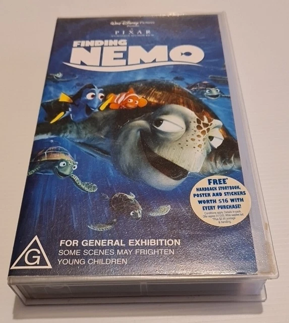 FINDING NEMO VHS Video Tape Walt Disney Pictures Pixar 2003 PAL GC $14. ...